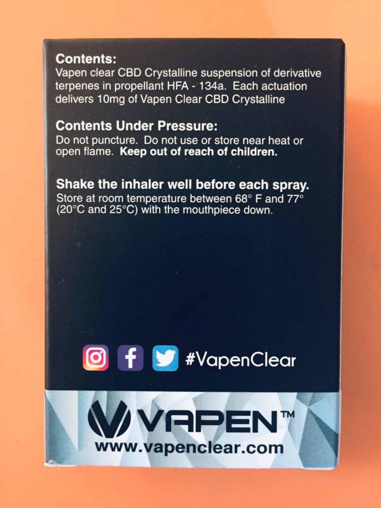 CBD Review: Vapen Clear CBD Crystalline Inhaler 1000mg